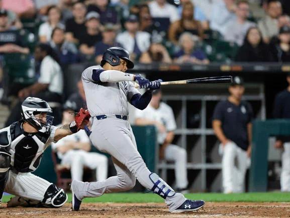 WATCH: Yankees slugger Juan Soto hits three home runs in a game for first time in career