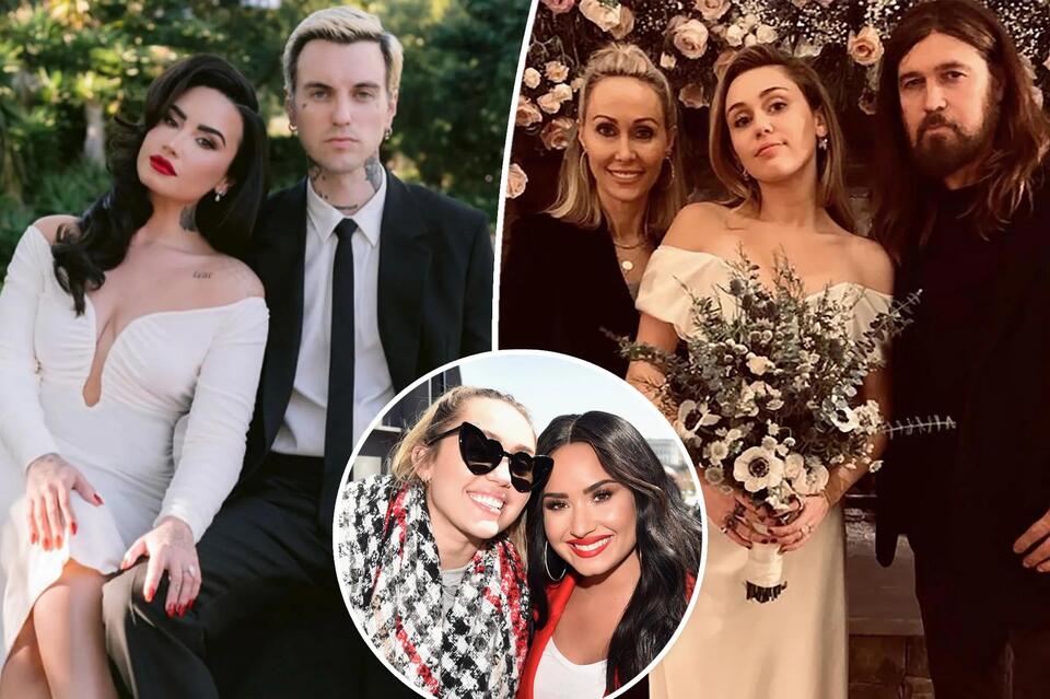 Demi Lovato’s wedding dress has a connection to Miley Cyrus - NewsBreak