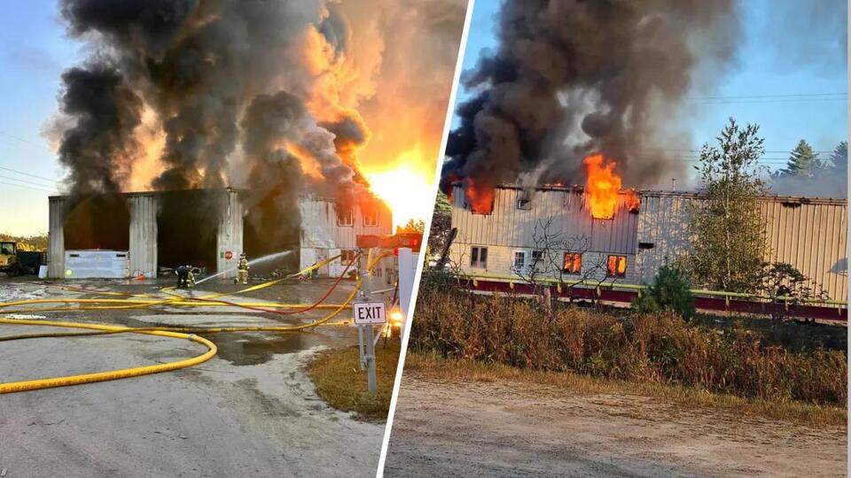 Massive fire burning at recycling facility in southern NH - NewsBreak