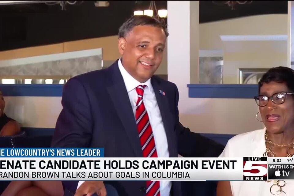 VIDEO: Democratic candidate for Senate Brandon Brown holds first ...
