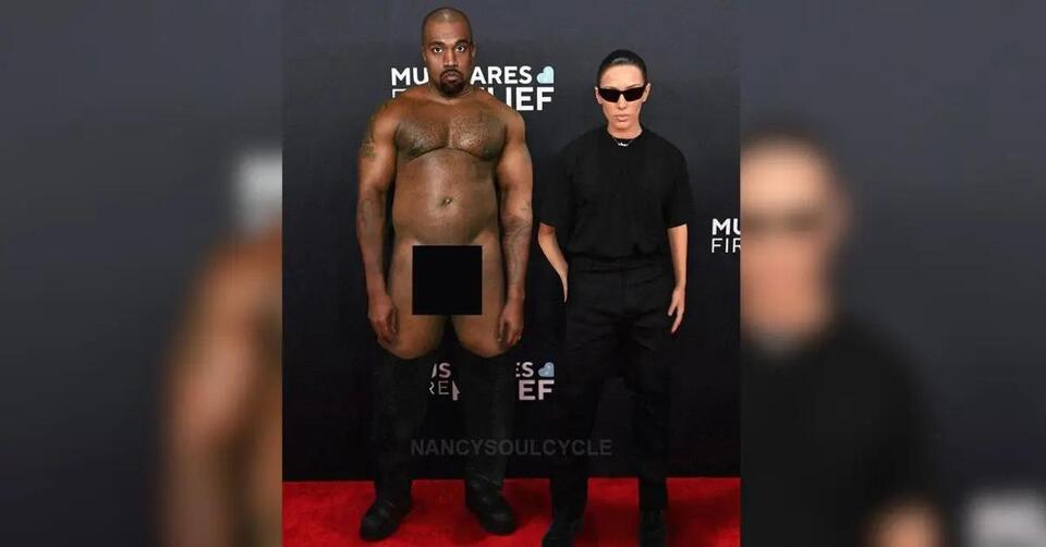 Now Kanye West Goes 'Totally Naked' on Red Carpet: Fully-Frontal AI Meme of Scandal-Dogged ...
