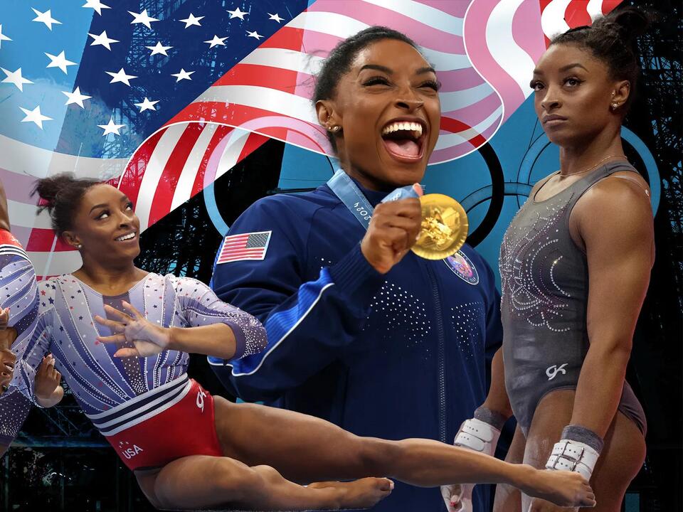 Simone Biles secures silver medal in dazzling floor routine, Jordan ...