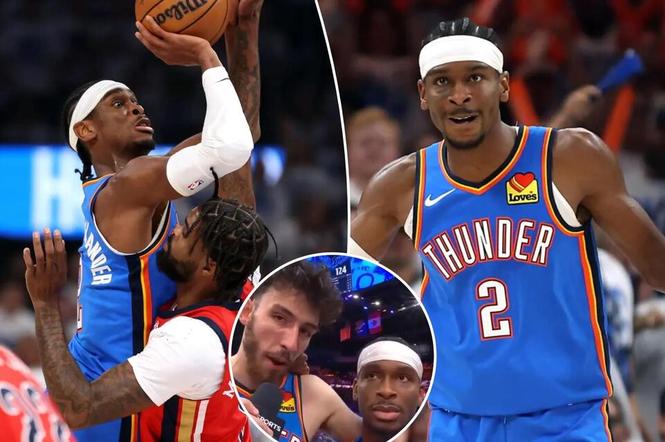 Chet Holmgren grabs mic, calls for Shai Gilgeous-Alexander to win NBA ...