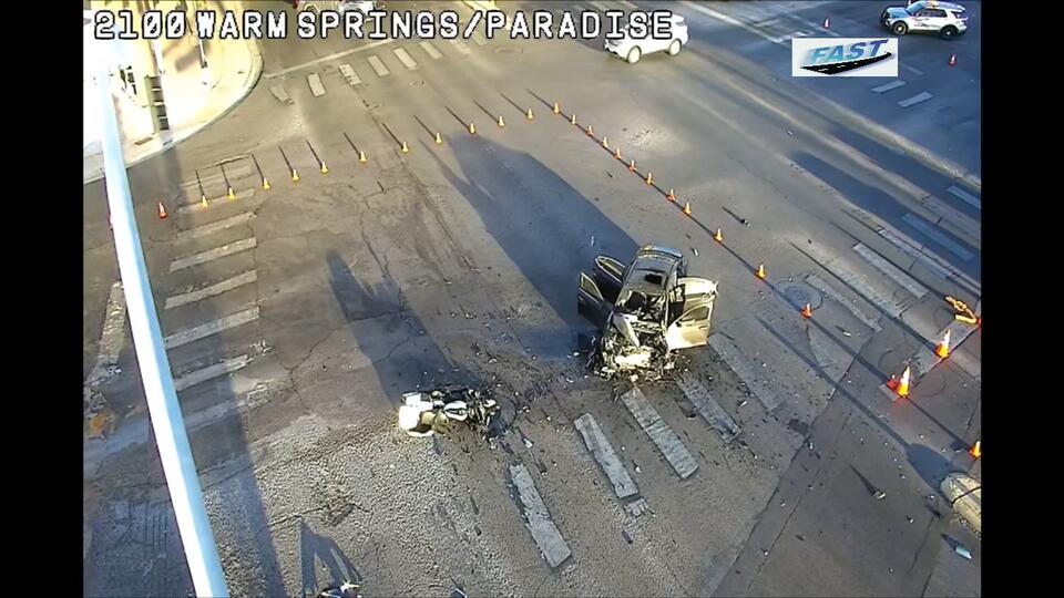 Warm Springs Road at 215 closed due to fatal crash, Nevada State Police ...