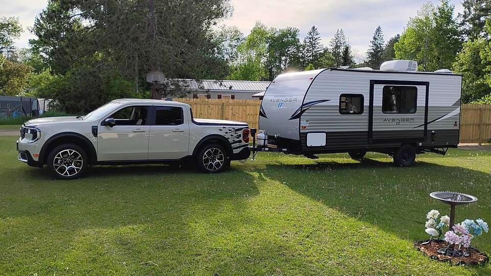 A 2025 Ford Maverick Hybrid AWD Towed a 3,014-Pound Camper, But the 355 ...