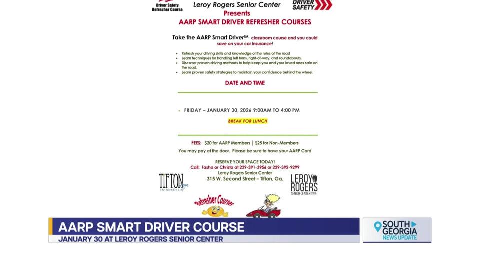 Leroy Rogers Senior Center in Tifton to host AARP Smart Driver ...