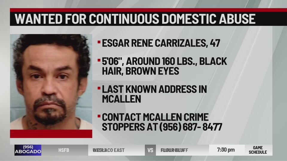 Police: McAllen man wanted for domestic violence, threats - NewsBreak