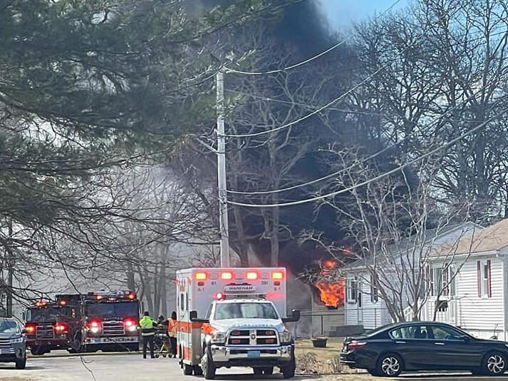 Updated: Fire rages through house in Wareham - NewsBreak