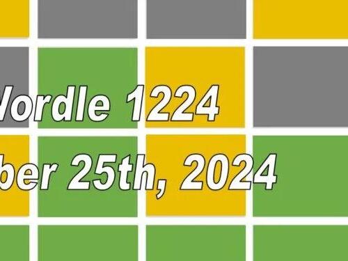 ‘Wordle’ Answer Today 1224 October 25th 2024 – Hints and Solution (10 ...