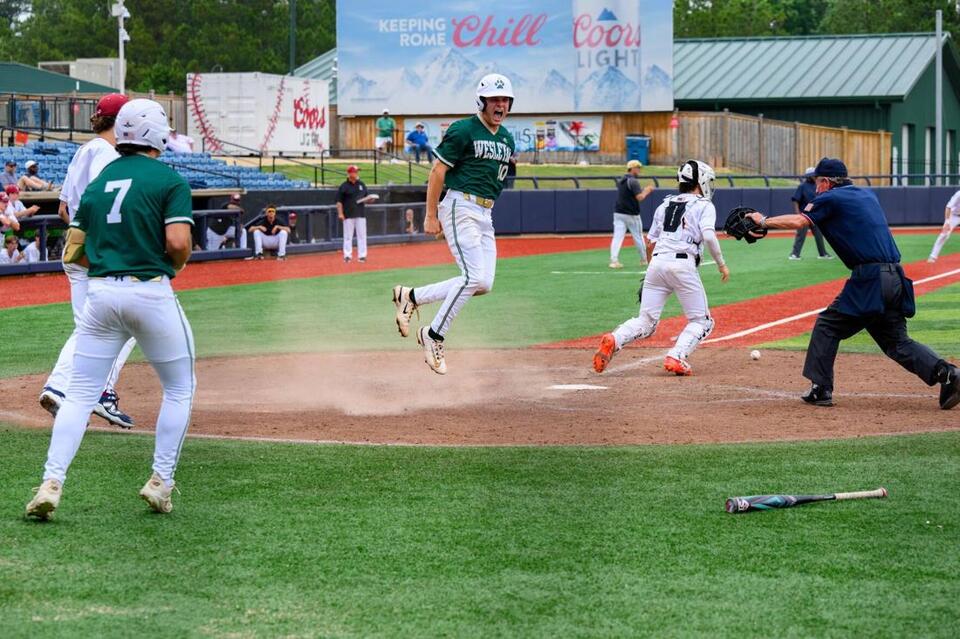 Wesleyan splits first two games of Private state championship baseball ...