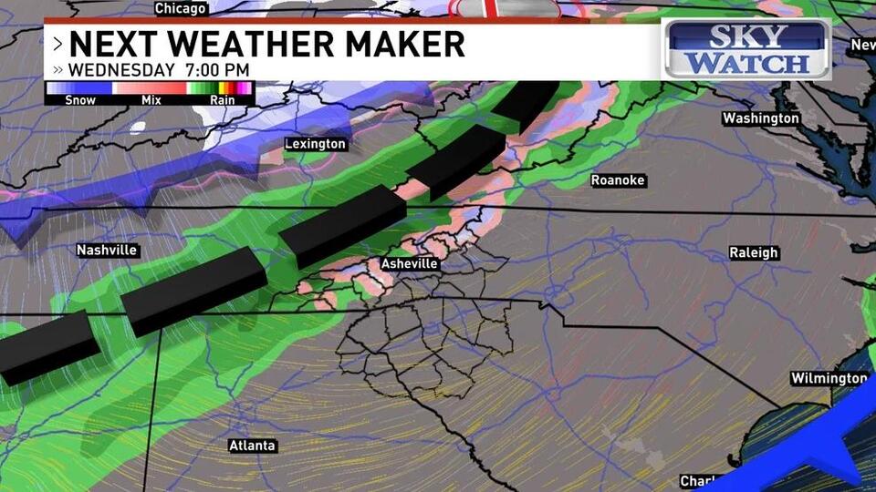 Storm system brings chance of snow to western North Carolina this week ...