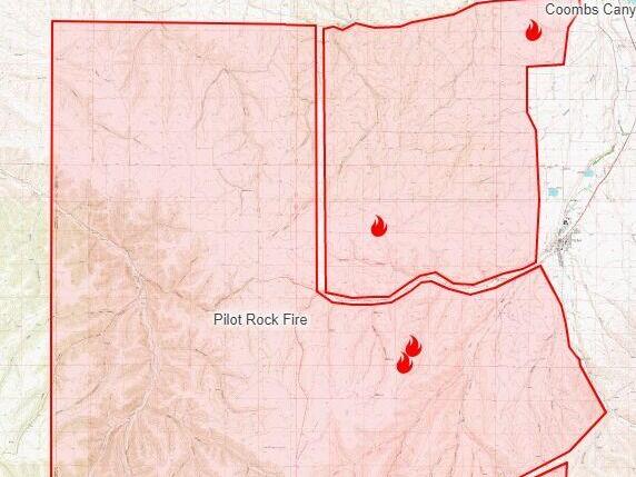 Multiple fires burning near Pilot Rock, new level 3 (GO NOW ...