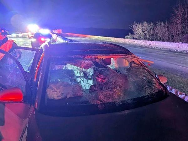 Highway Hazard: Ice shatters windshield on Tydings Bridge, sends two to ...
