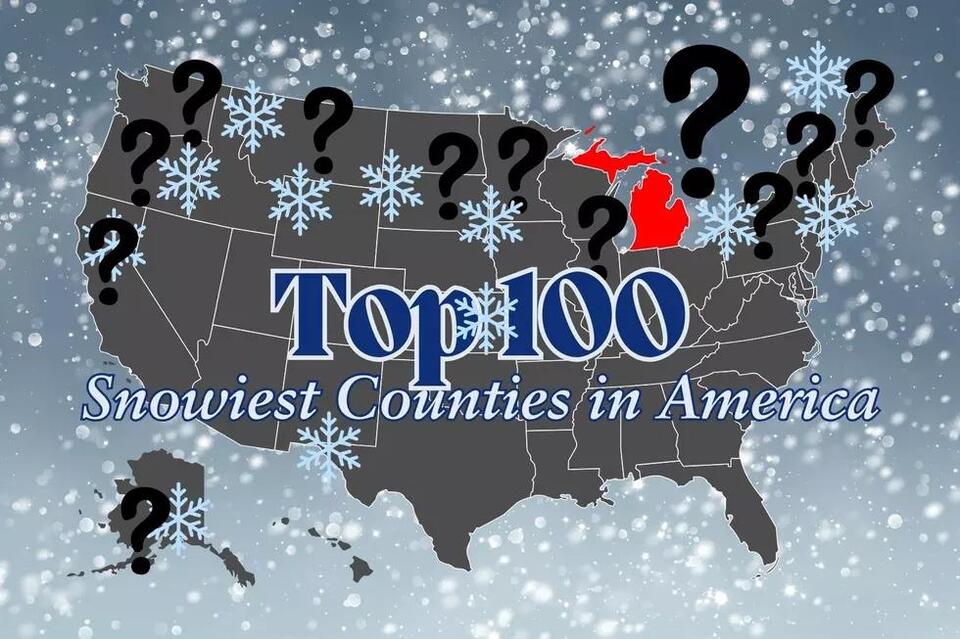 The 100 Snowiest Counties In America: 7 Michigan Counties Ranked ...