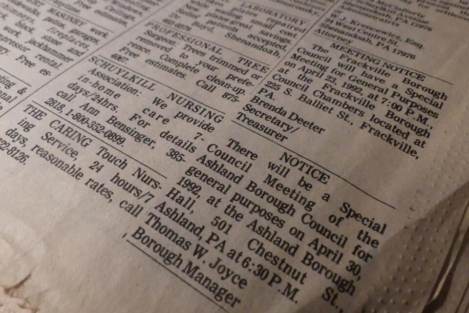 Editorial Newspapers Only Or Municipal Websites For Public Notices We Ll Take The Latter