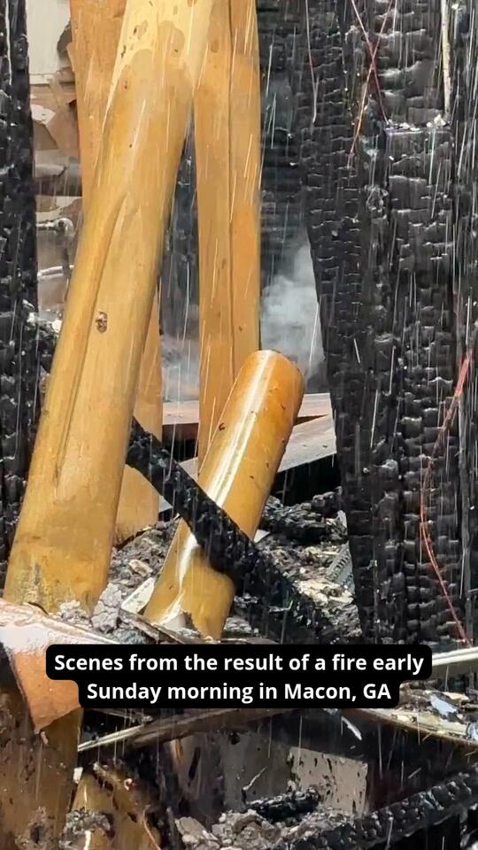 Scenes from an early morning fire on Sunday in Georgia - NewsBreak