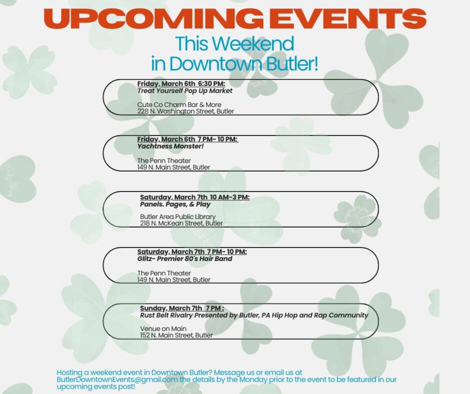 Downtown Butler weekend events and pop-up market - NewsBreak