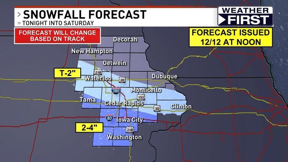 Another round of snow Saturday as brutally cold air moves into eastern ...