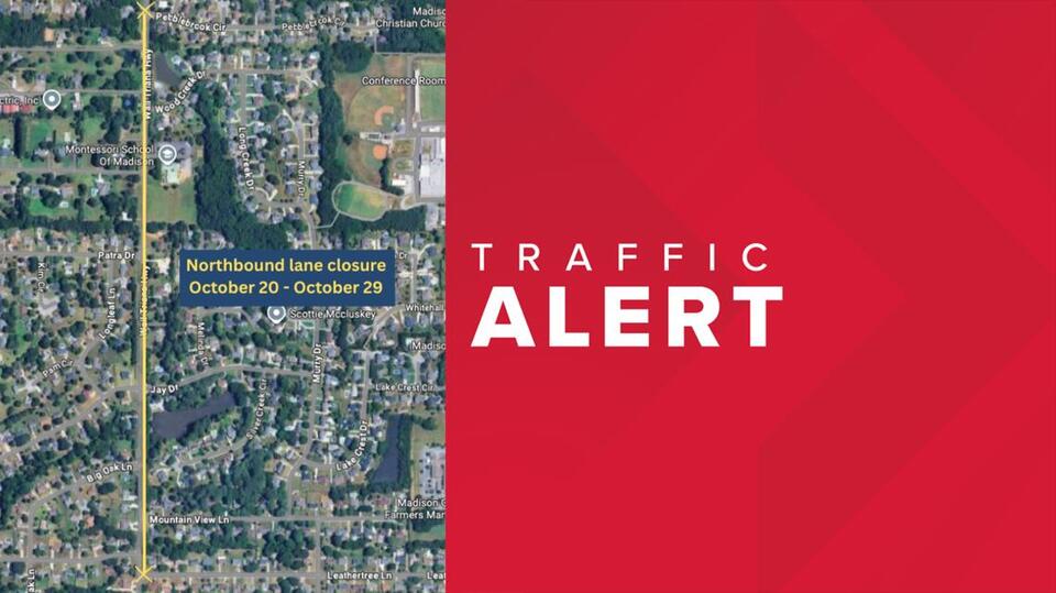 Lane closures planned on Wall-Triana in Madison for tree clearing ...