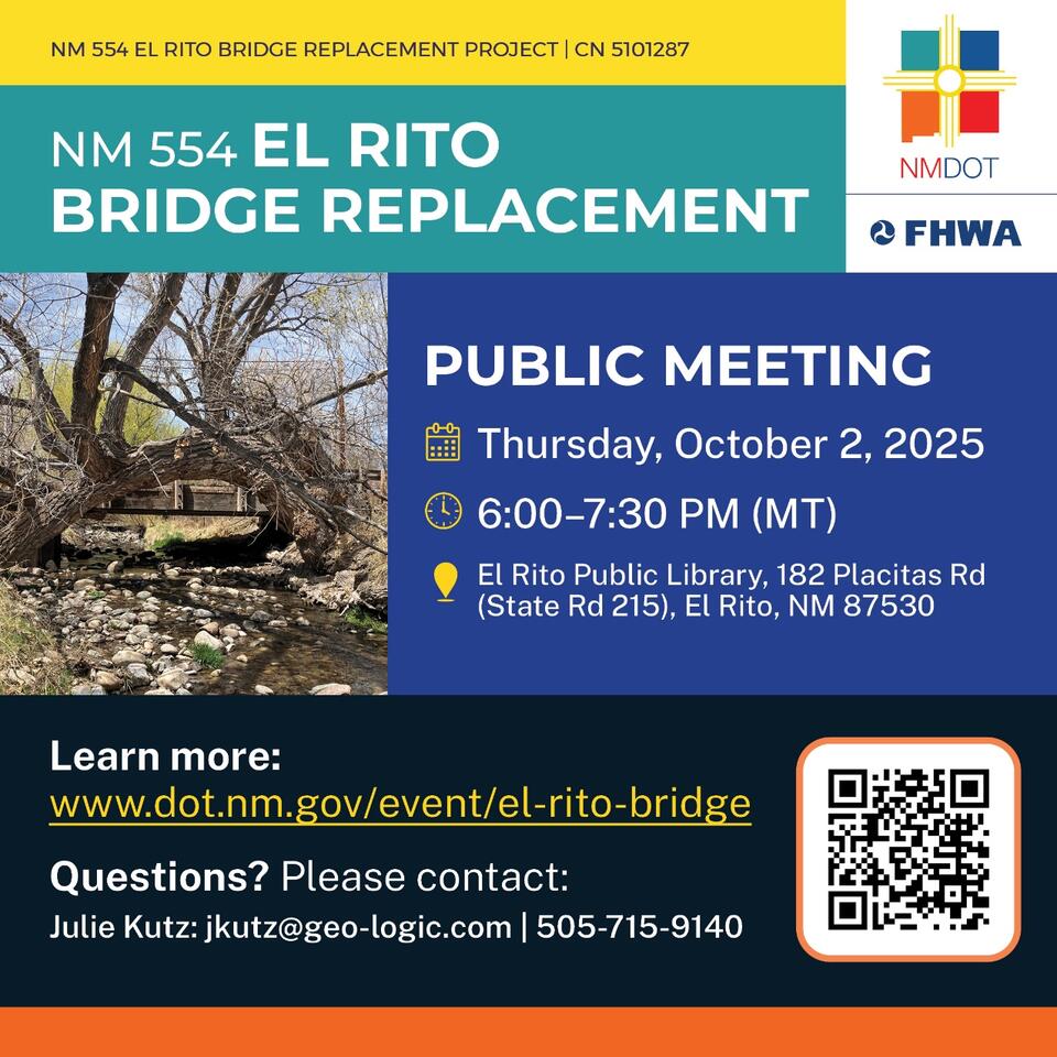 NMDOT Seeks Public Input On NM 554 El Rito Bridge Replacement Project ...