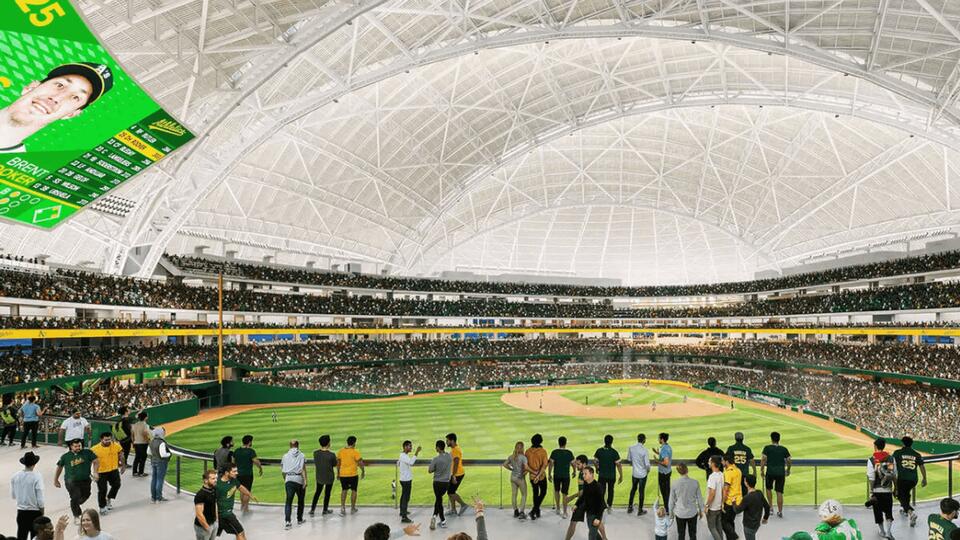 A's reveal new stadium renderings, set to break ground in Las Vegas by June - NewsBreak
