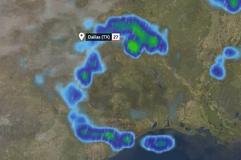Texas weather map shows severe storm threatening opening game of T20 ...