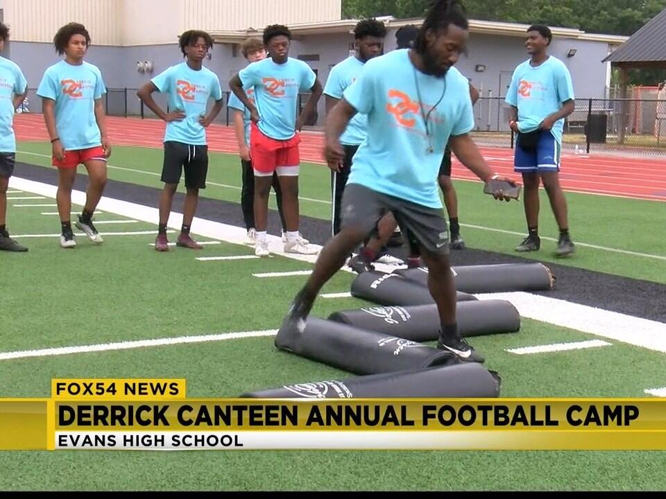 Evans High School brings on the 4th Annual Derrick Canteen Football Camp