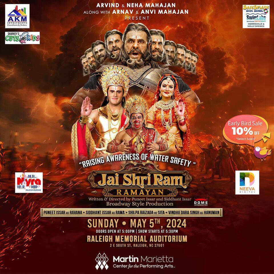 Immerse in the Epic Tale of 'Jai Shri Ram - Ramayana' in Raleigh ...