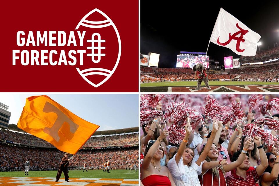 Gameday Conditions and Temps for Alabama vs. Tennessee - NewsBreak