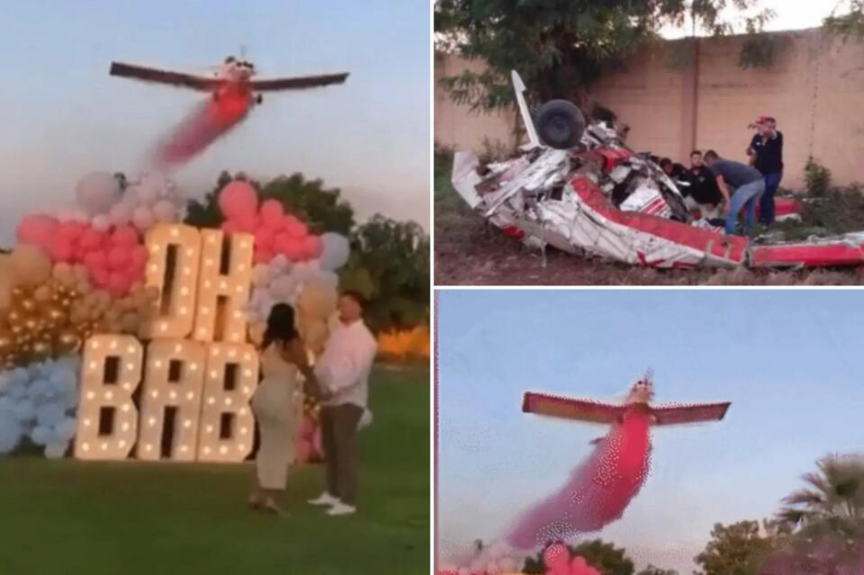 Gender reveal party ends in tragedy as plane crashes in front of ...