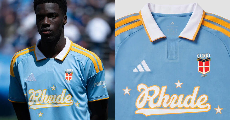 Como 1907 Launches RHUDE x adidas Fourth Jersey to Help Fight Childhood ...