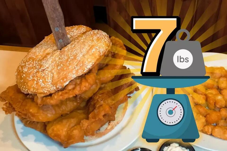 7lbs of Fried Goodness! Indiana Restaurant Serves Up a Titanic ...