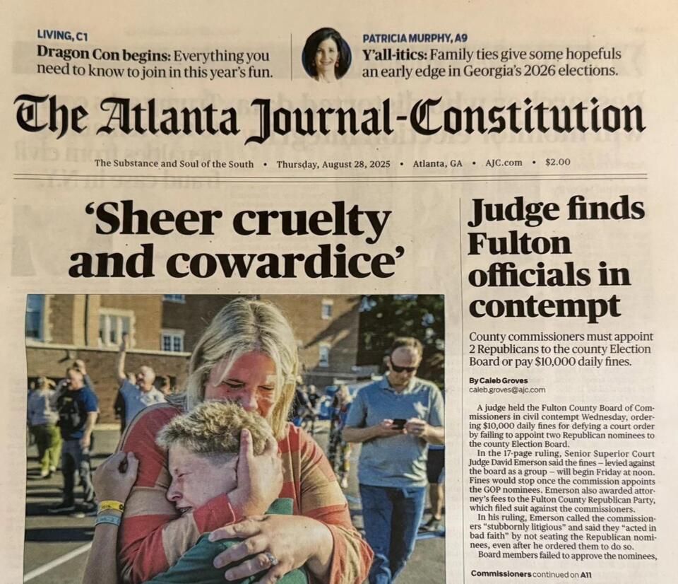 Goodbye print: AJC will cease printing the newspaper by 2026 - NewsBreak