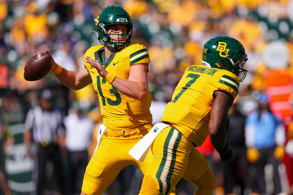 Connor Hawkins' kick after Jacob Redding's long pick-6 help lift Baylor ...