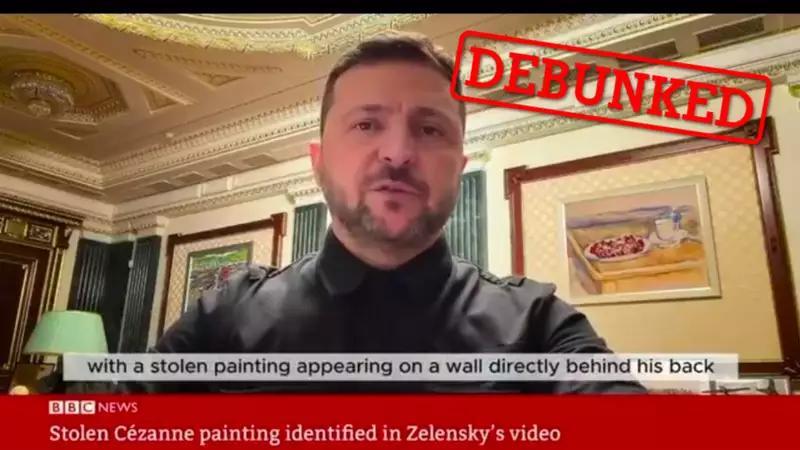 Fake BBC report spreads false claim that Zelensky has a stolen painting ...