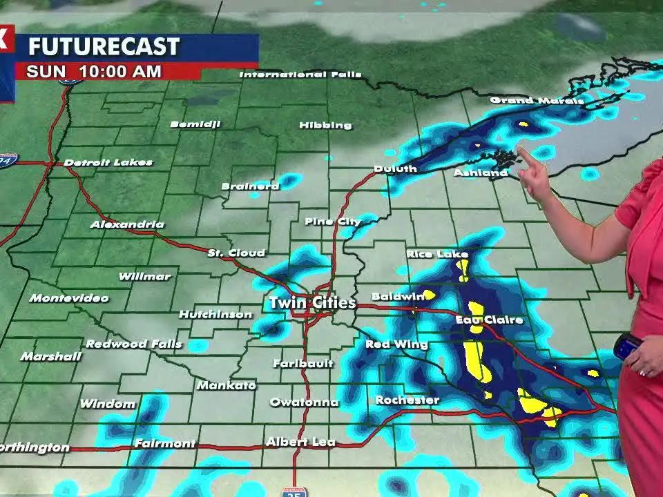 MN weather: Possible rain Saturday night, Sunday