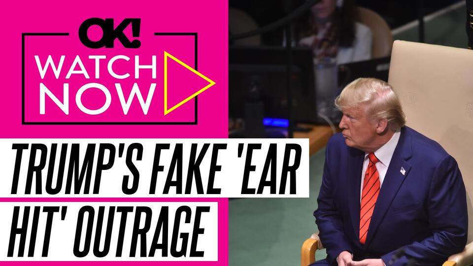 Donald Trump Ripped Apart for Pretending to Be 'Hit in the Ear' at ...