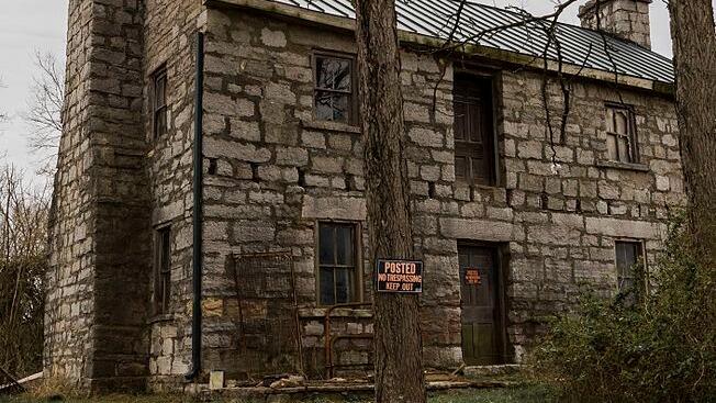 The 196-year-old Abraham Byrd House: an old limestone house with many ...