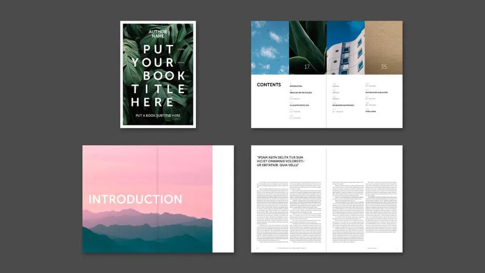 Download a Professional Adobe InDesign Book Template for Modern Authors ...