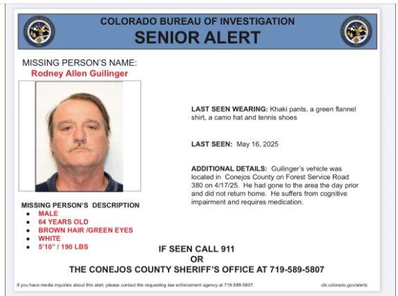 Pueblo man reported missing in Conejos County - NewsBreak