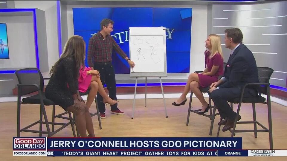 'Pictionary' host Jerry O'Connell plays game with Good Day Orlando team ...