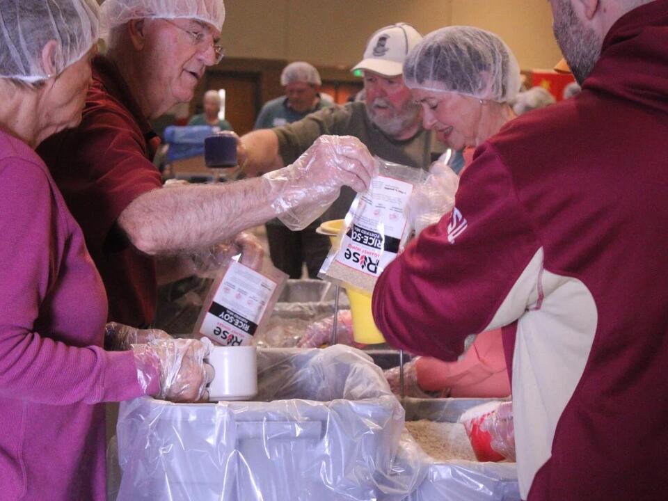 Local church packs over 50,000 meals to fight world hunger