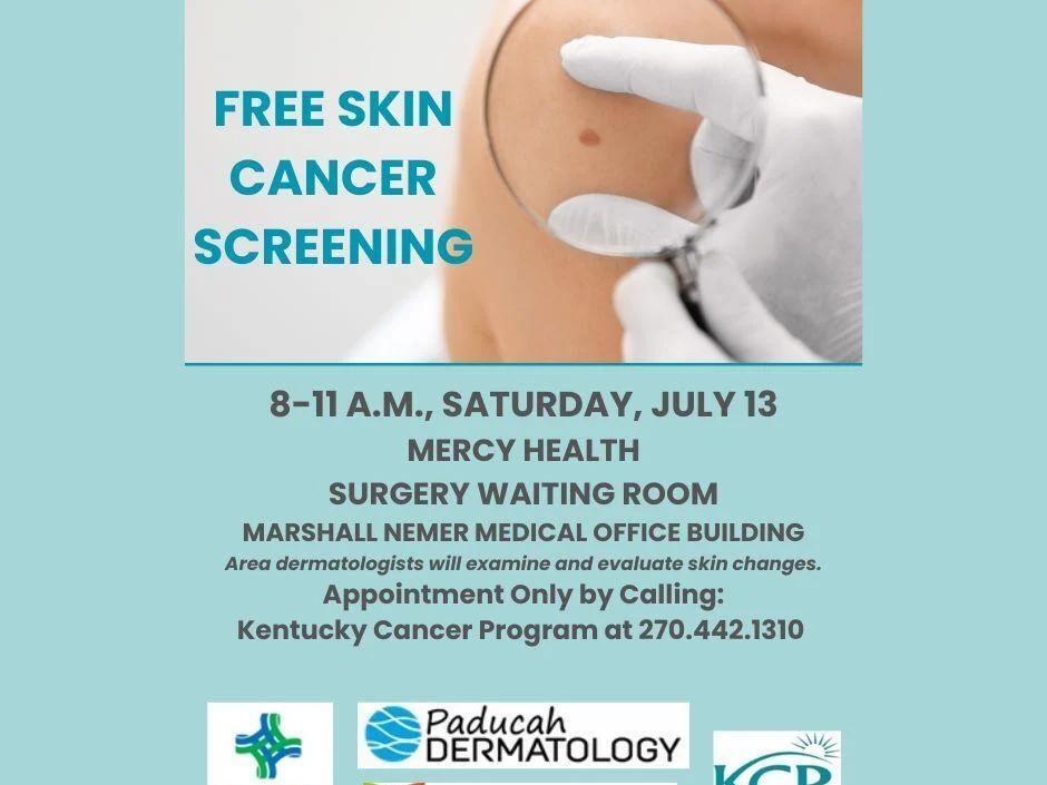 Paducah hospitals, cancer program to hold free skin cancer screenings