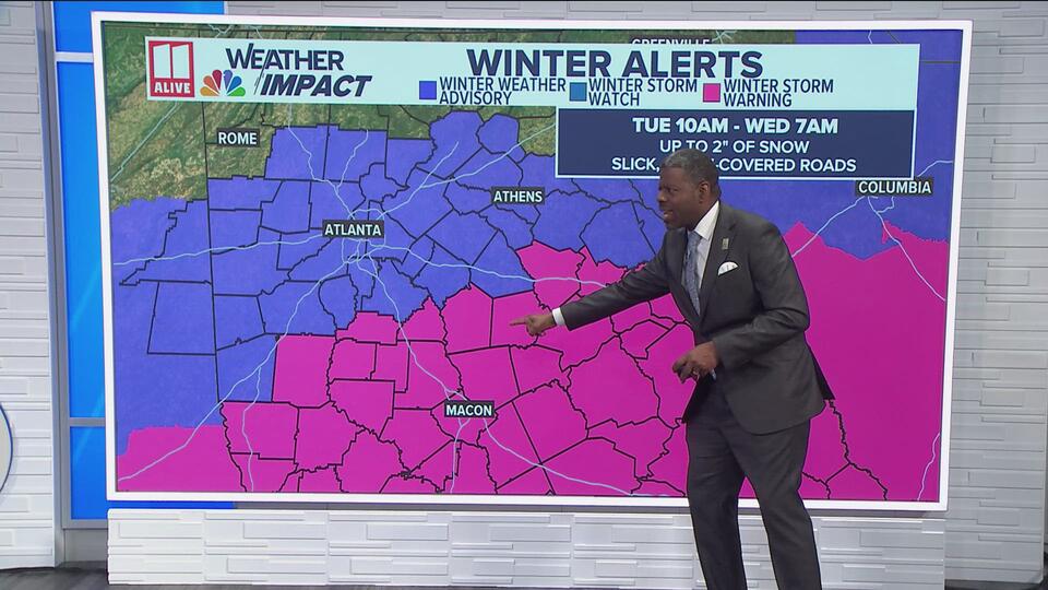 Monitoring winter road conditions in Georgia | Officials say get where ...