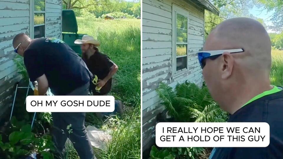 Homeowner spots massive snake in yard, then watches it disappear into ...