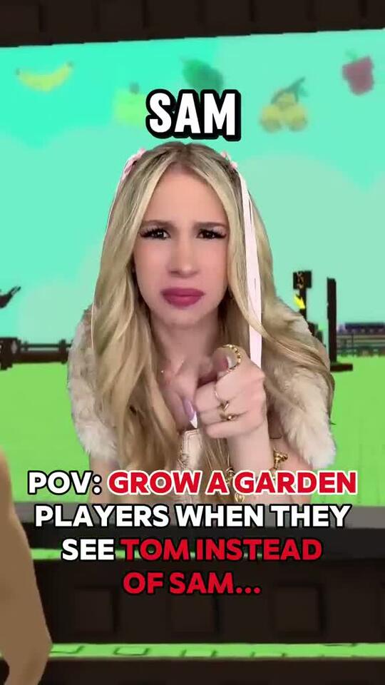 Do you prefer SAM or TOM in GROW A GARDEN on ROBLOX… 🙈🙏🏼🤭 created by ...