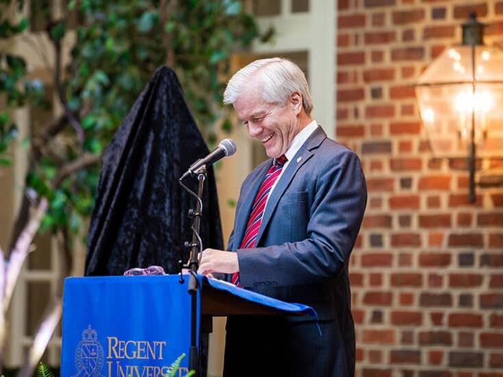 Regent University Names McLeskey Atrium in Honor of Cheryl P. McLeskey Regent University Names McLeskey Atrium in Honor of Cheryl P. McLeskey
