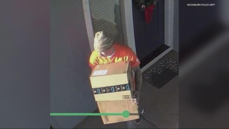Woodburn police searching for accused porch pirate - NewsBreak