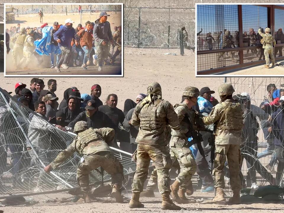 Nine migrants who stormed El Paso border, assaulted National Guard ...