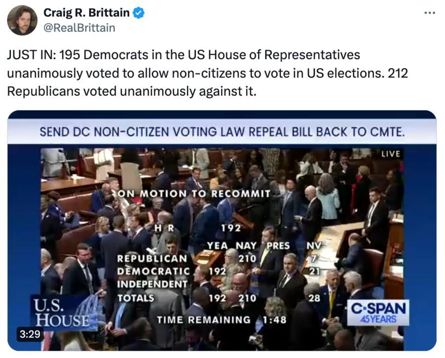 Fact Check: House Democrats Did NOT Vote To Allow Noncitizens To Vote ...